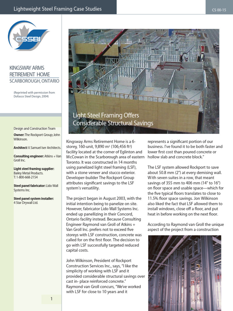 lightweight-steel-framing-offers-considerable-structural-savings | PDF | Building | Materials