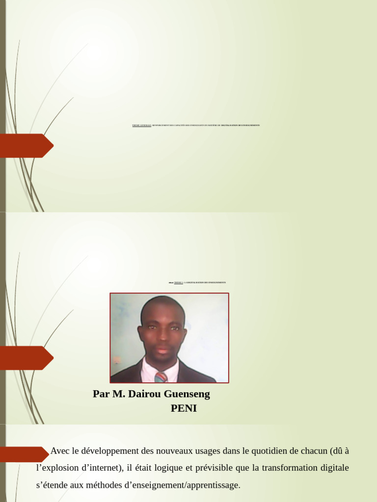 Digitalisation de l'Enseignement | PDF | Technologies de l'éducation ...