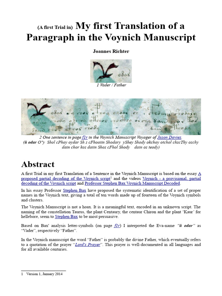 (A First Trial in) My First Translation of a Sentence in the Voynich ...