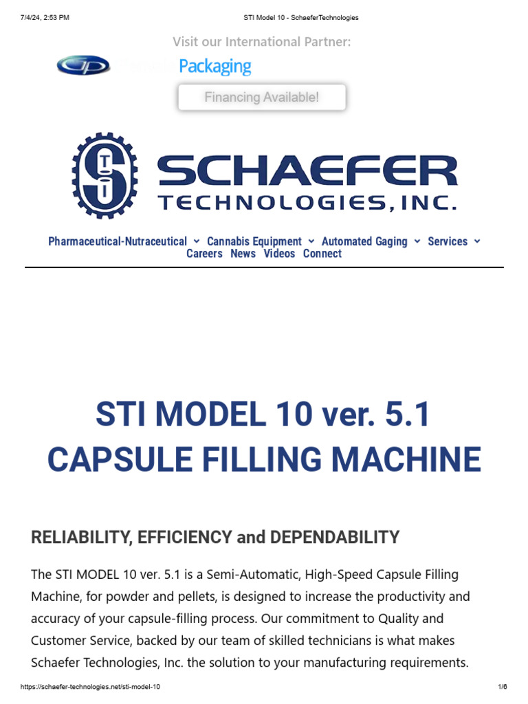Schaefer Encapsuladora STI 10 - Información Técnica | PDF | Mechanical Engineering ...