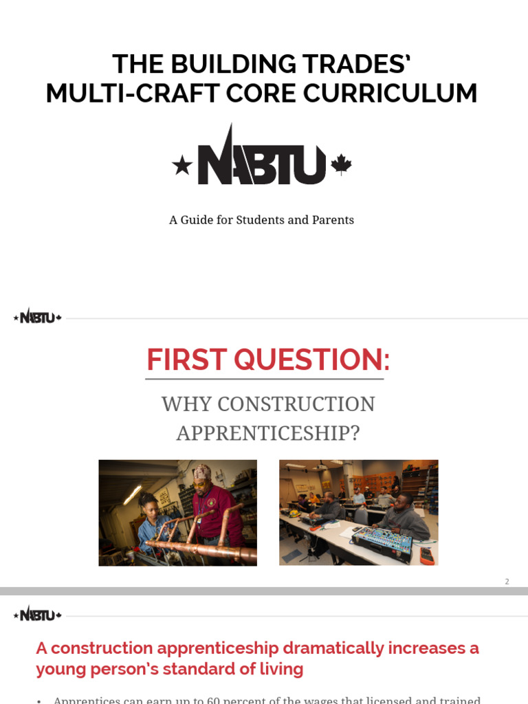 MC3 in Our Schools A Guide For Students and Parents | PDF | Apprenticeship