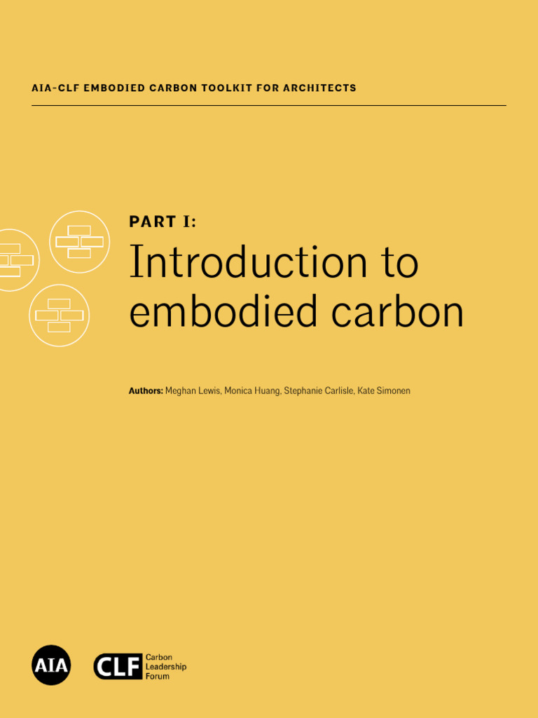 AIA CLF Embodied Carbon Toolkit For Architects Part1 | PDF | Greenhouse Gas | Climate Change