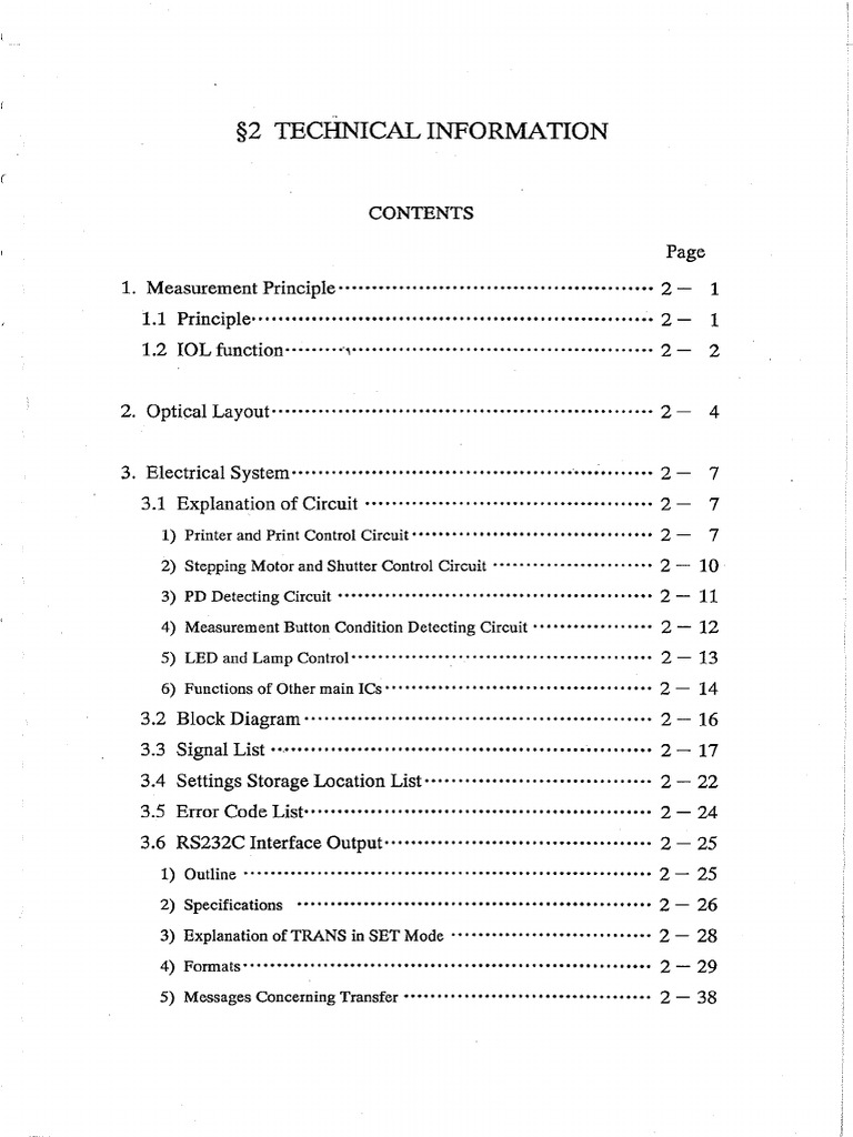 Technical Information | PDF
