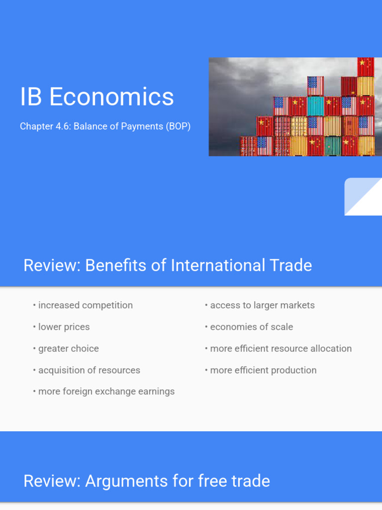 Balance of Payments in IB Economics | PDF | Balance Of Payments ...
