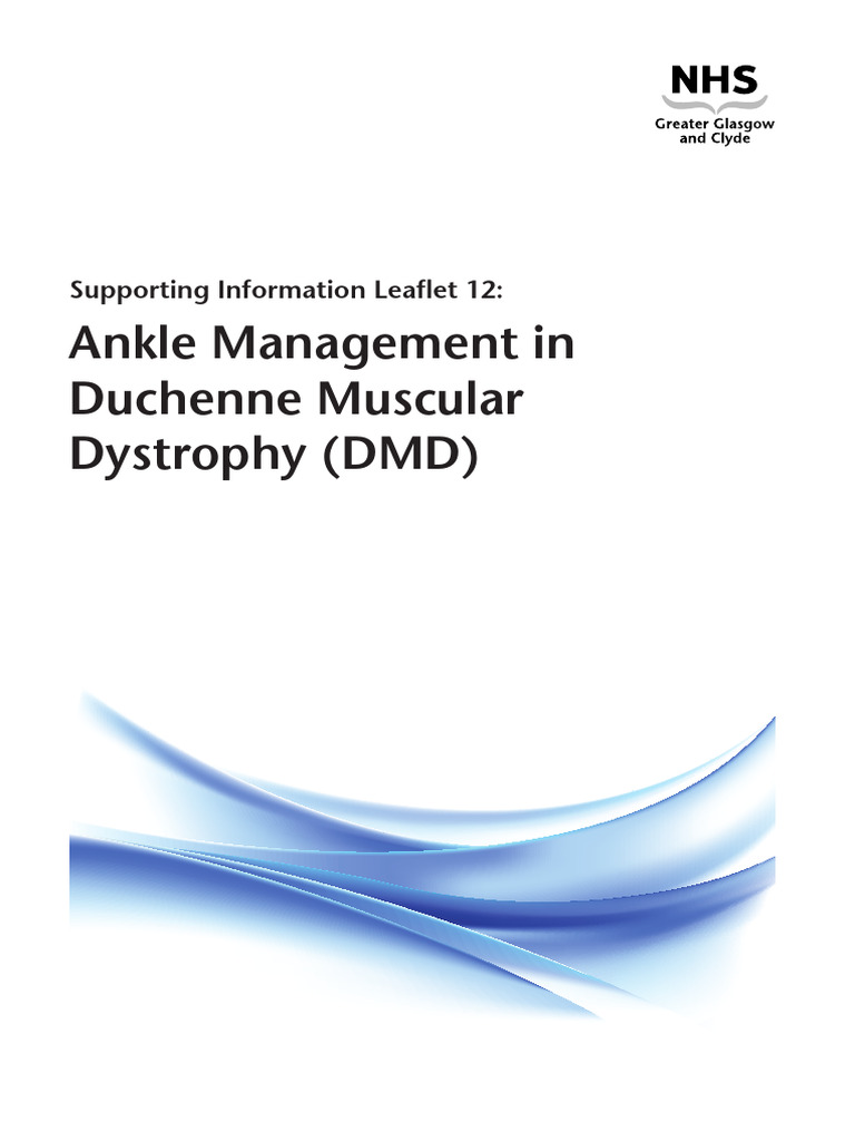 1 - 1 Ankle Management in Duchenne Muscular Dystrophy A5 Booklet - S ...