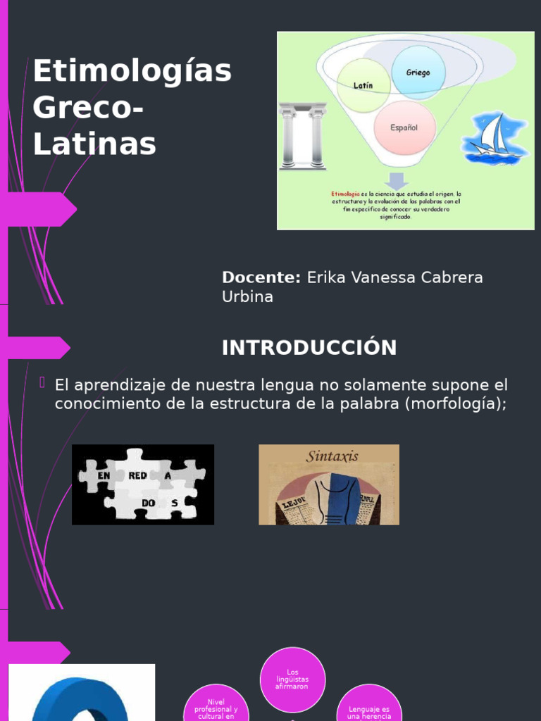 Definición de Etimología, Importancia, Utilidad | PDF | Palabra | latín