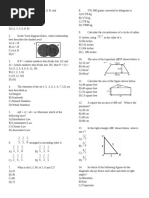 UIL Math Practice Test | PDF | Geometry | Teaching Mathematics
