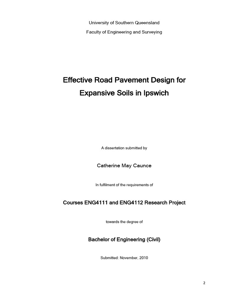 Road Pavement Design for Ipswich | PDF | Materials | Natural Materials