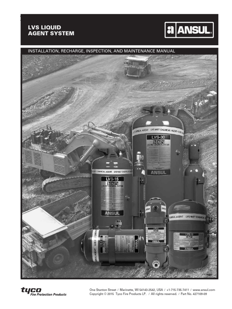 28) PN427109 ANSUL LVS Liquid Agent System Manual | PDF | Firefighting ...