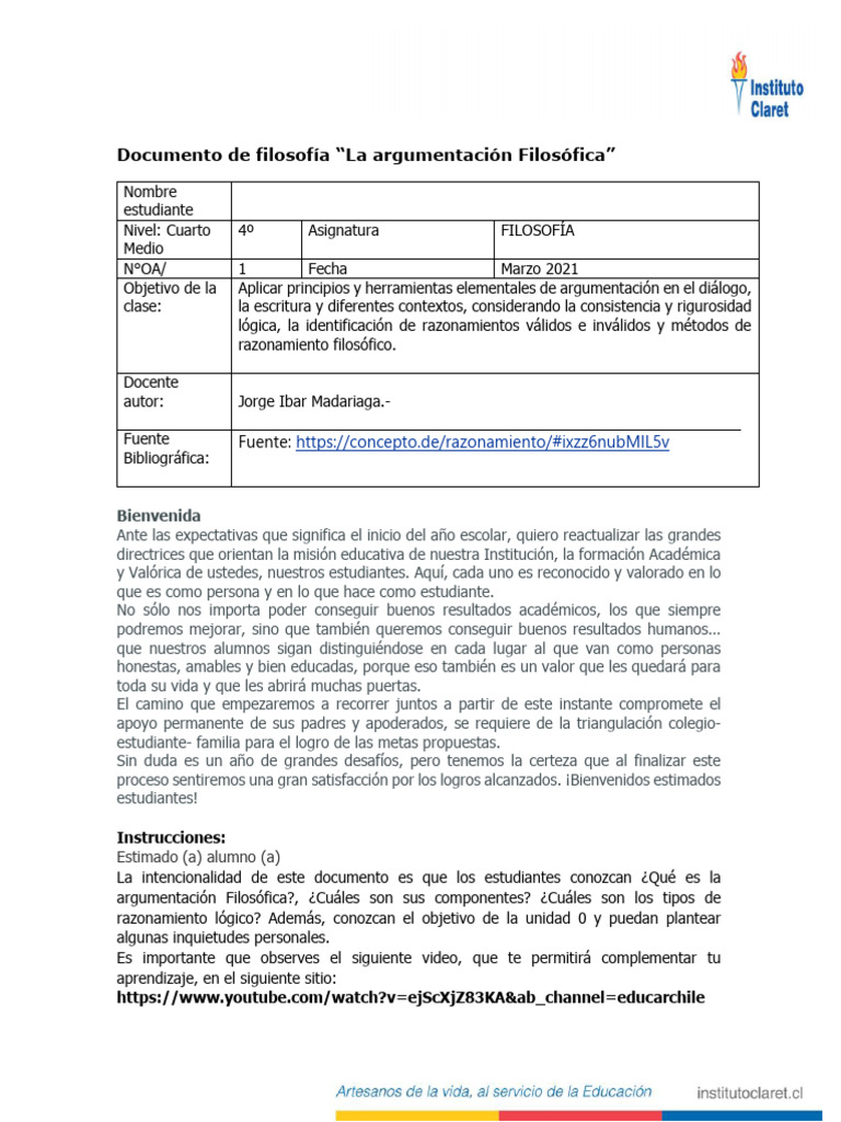 Introducción a la Argumentación Filosófica | PDF | Razonamiento ...