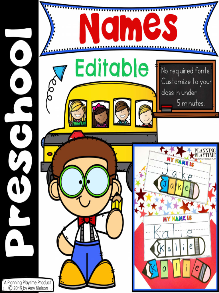 Editable Name Worksheets | PDF
