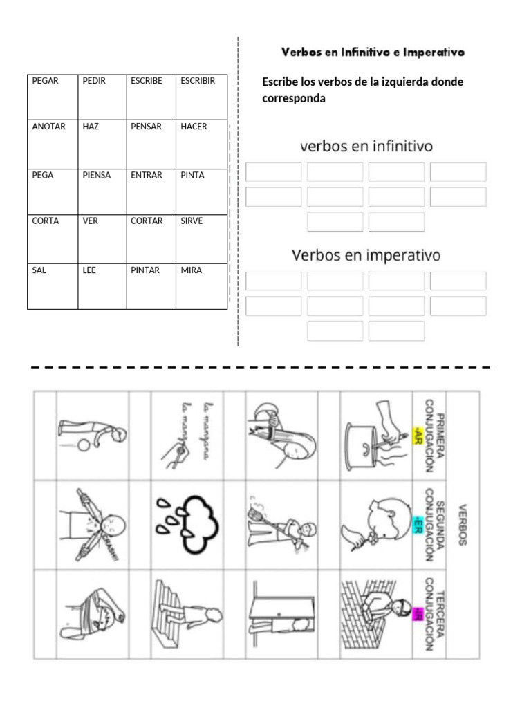 Ejercicio de Verbos en Español | PDF