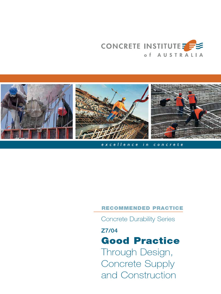 Z7 Concrete Durability Series - 04 Good Practice | PDF | Concrete ...
