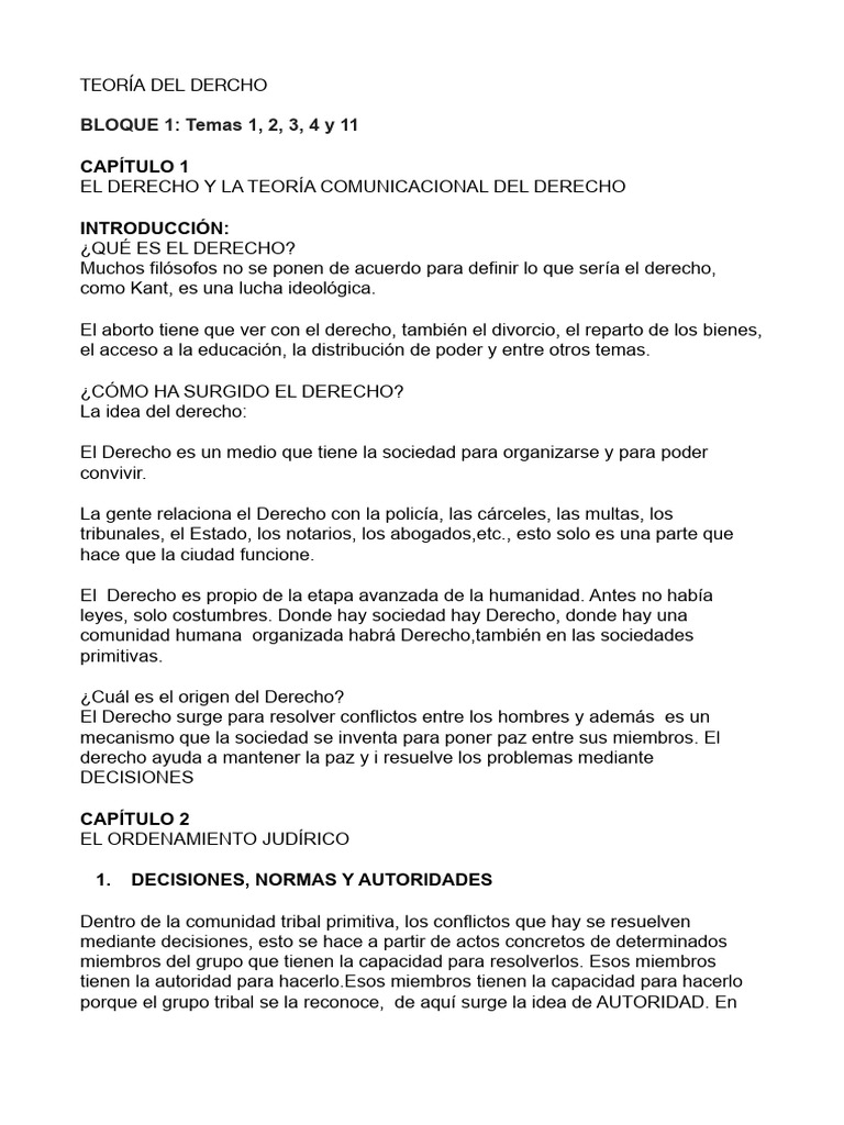 Teoria Del Dercho | PDF | Constitución | Castigos