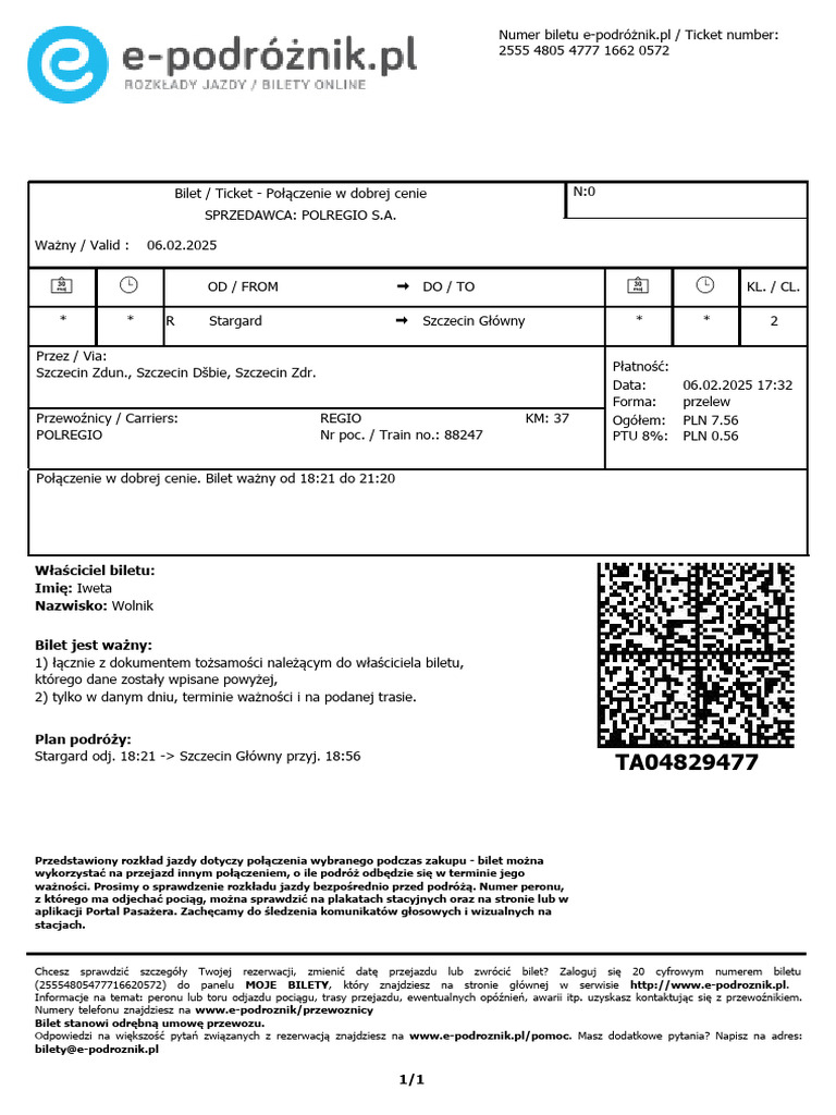 Bilet - Ep - 2555 2 | PDF