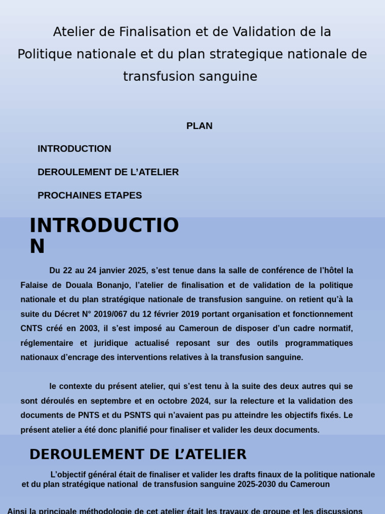 Atelier Finalisation Et Validation | PDF