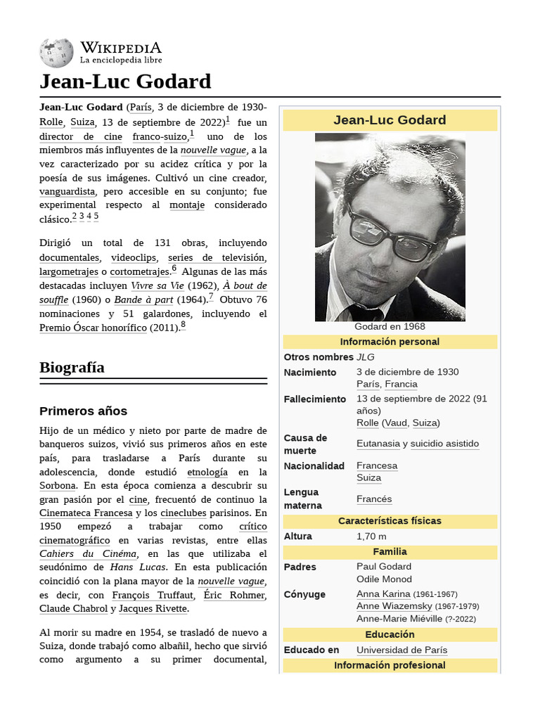Godard y la Nouvelle Vague | PDF | Jean Luc Godard