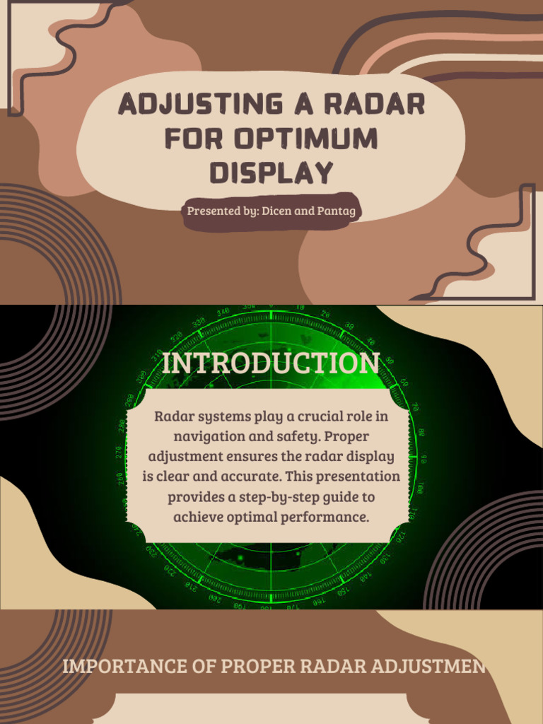 Adjusting A Radar For Optimum Display | PDF | Radar