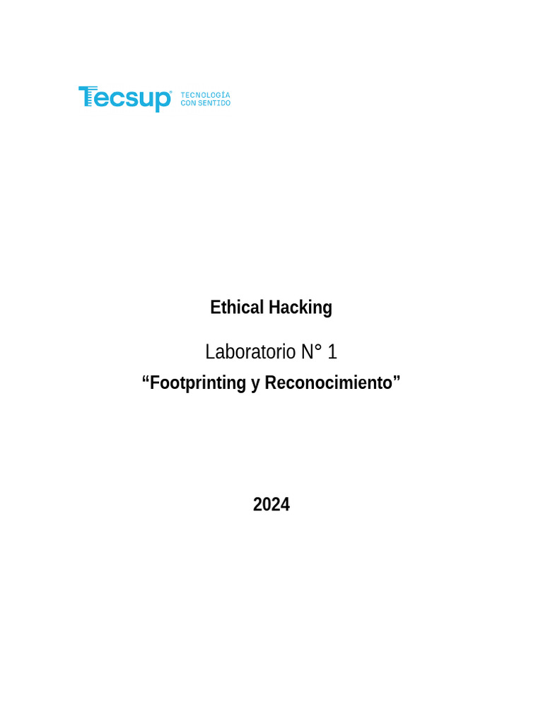 Lab01 - Footprinting | PDF | Red mundial | Internet y web