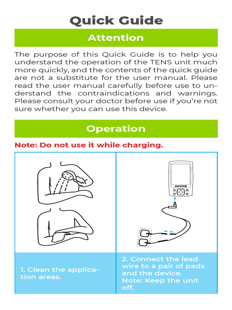 AUVON US AS8012C Sms v1.6 220420 80x135mm | PDF | Pain