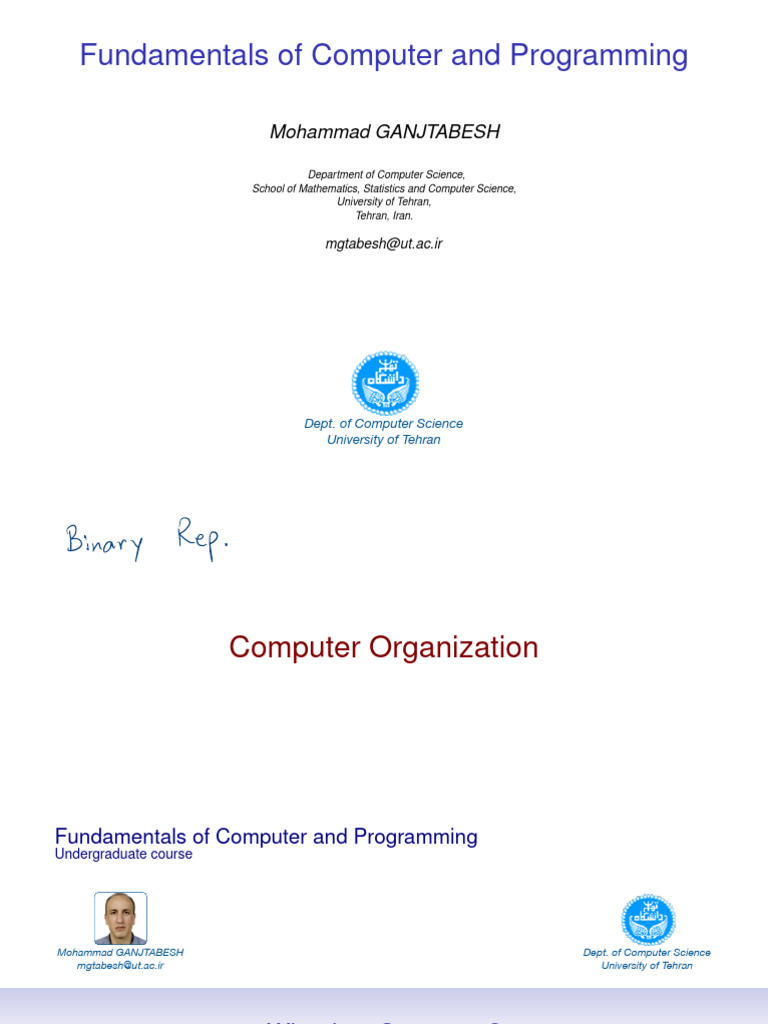 Lec02 Computer Organization | PDF | Logic Gate | Central Processing Unit