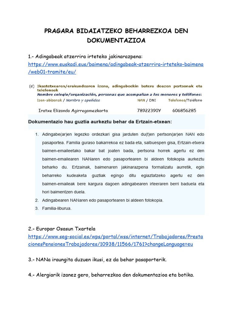 Praga Dokumentuak | PDF