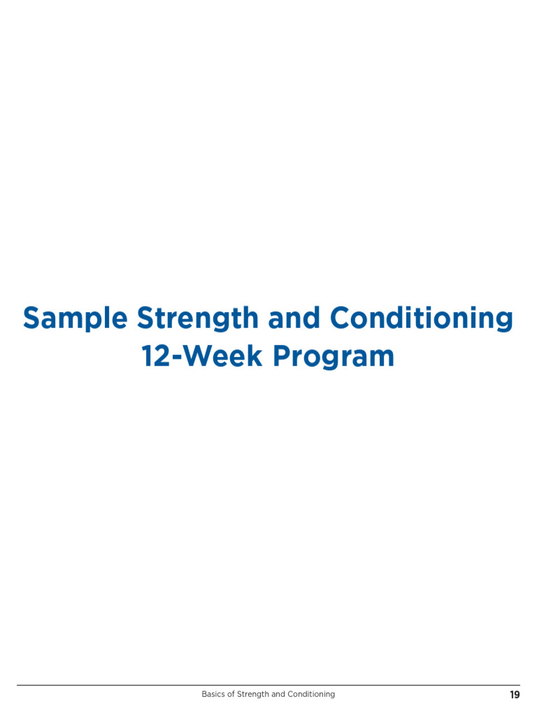 NCSA Program | PDF | Physical Fitness | Strength Training