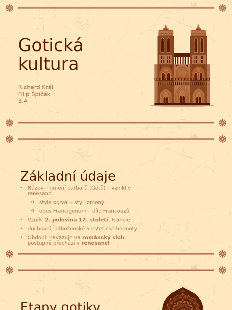 Gotická Kultura - Král, Špičák | PDF