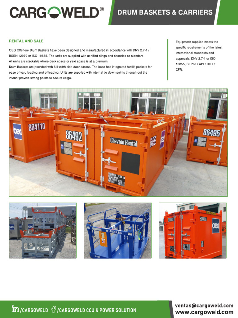 OEG-DRUM-BASKETS--CARRIERS | PDF