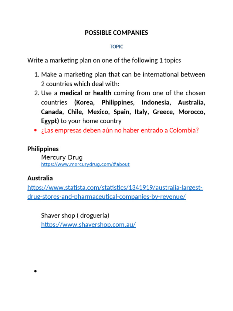 Possible Company | PDF