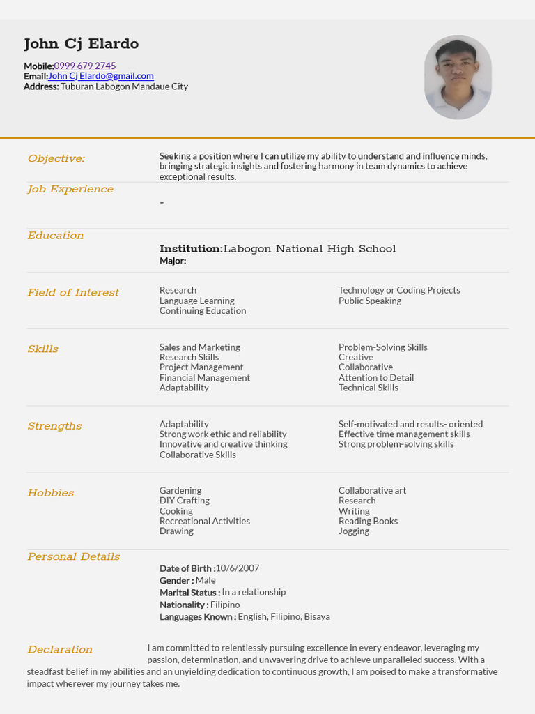 Reading and Writing Resume | PDF | Cognition | Learning