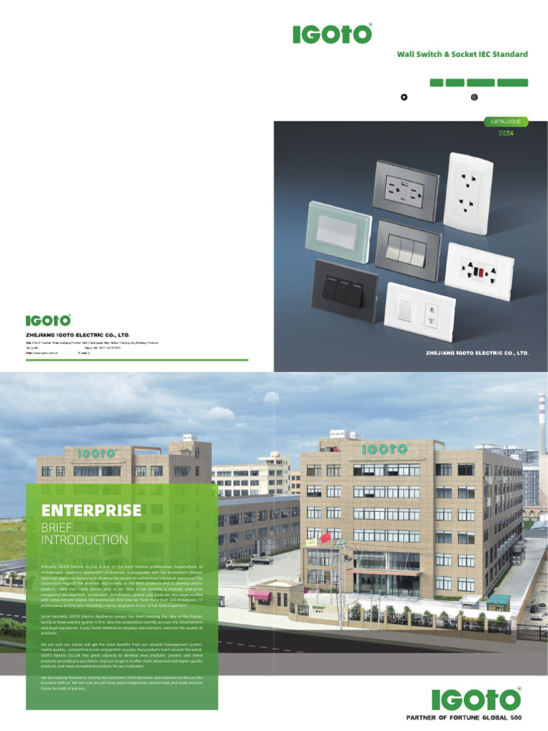 IGOTO Electric: Quality Switches & Sockets | PDF