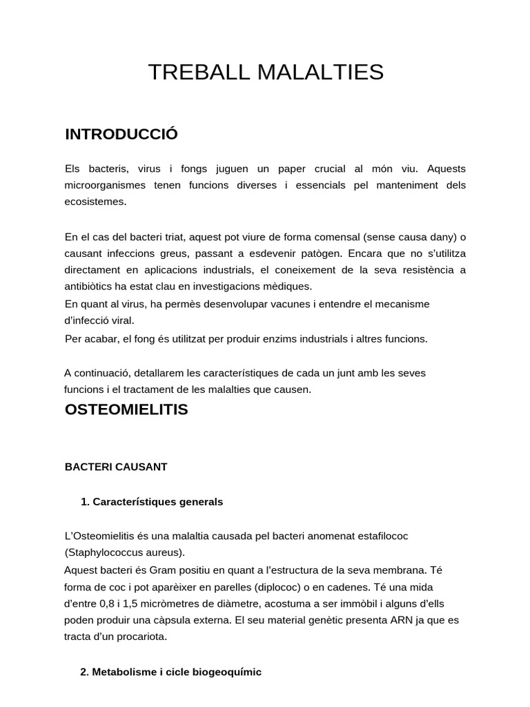 Treball malalties | PDF