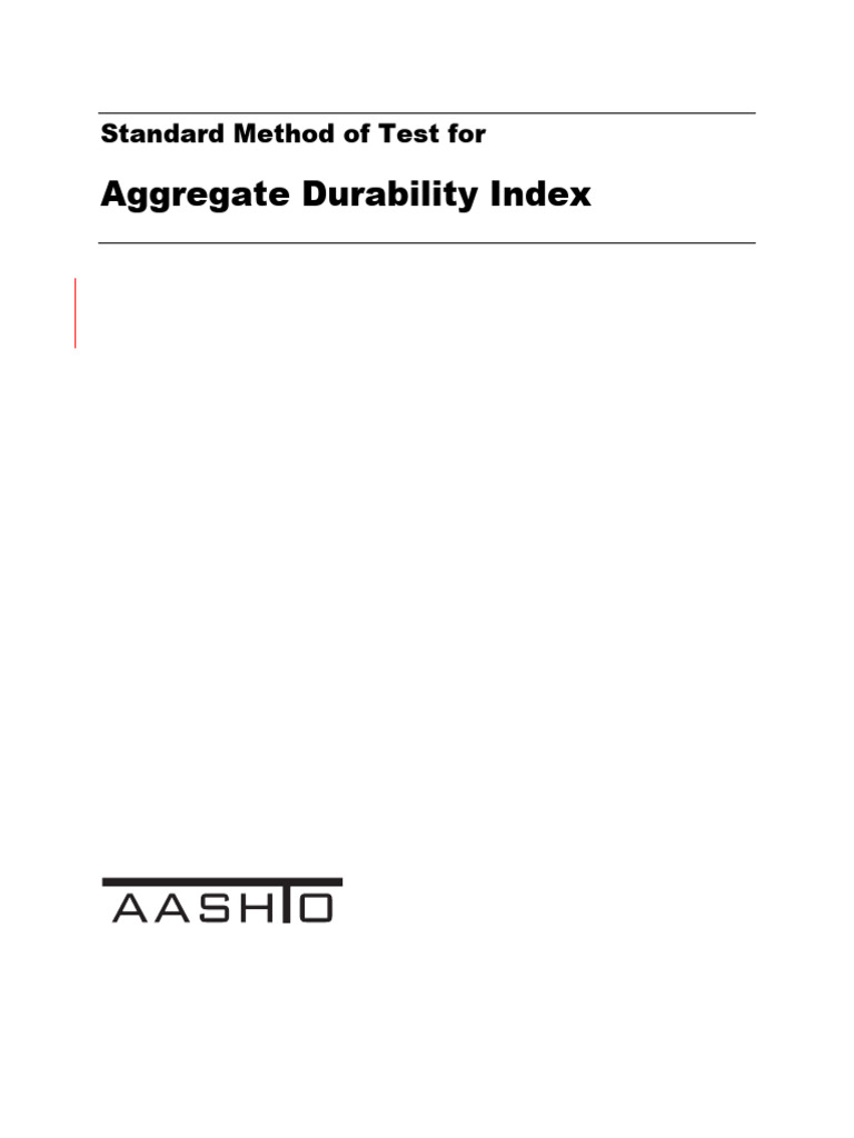 AASHTO T210-22 | PDF | Materials