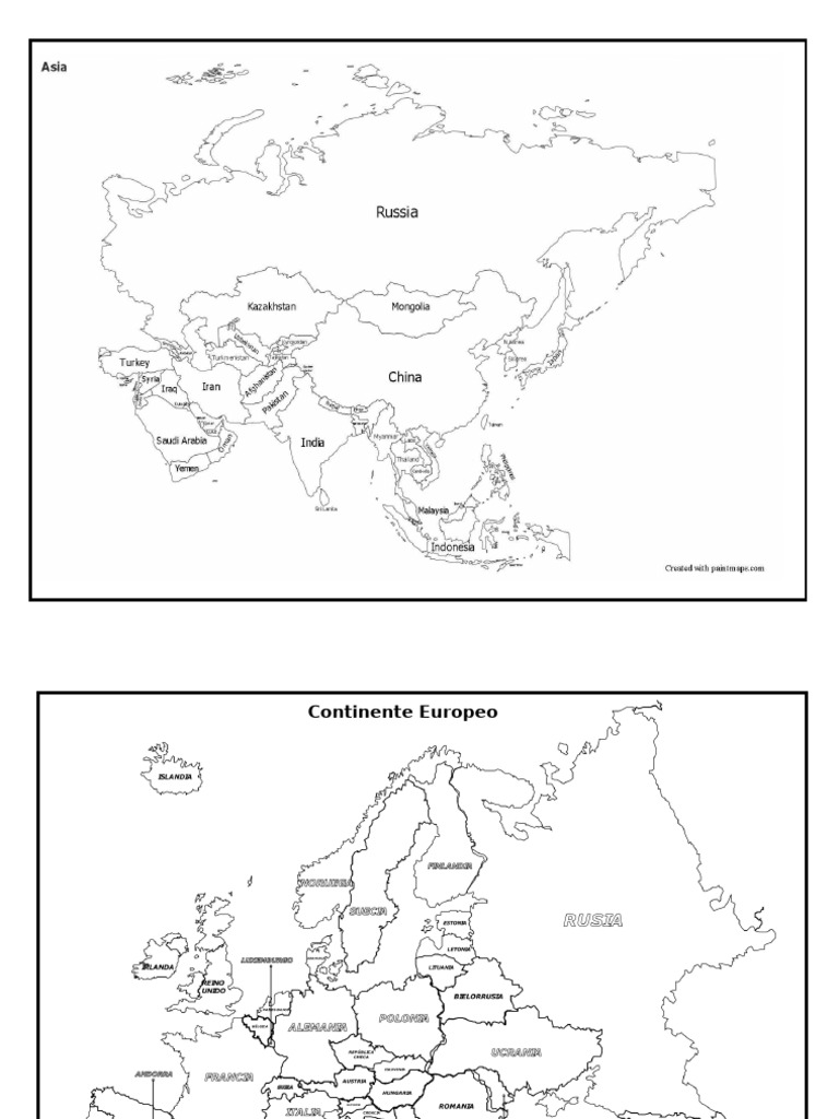 Mapa de Los Continentes | PDF