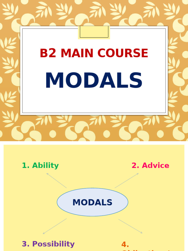 Modals | PDF | Semantic Units | Linguistic Typology Modals | PDF | Semantic Units | Linguistic Typology