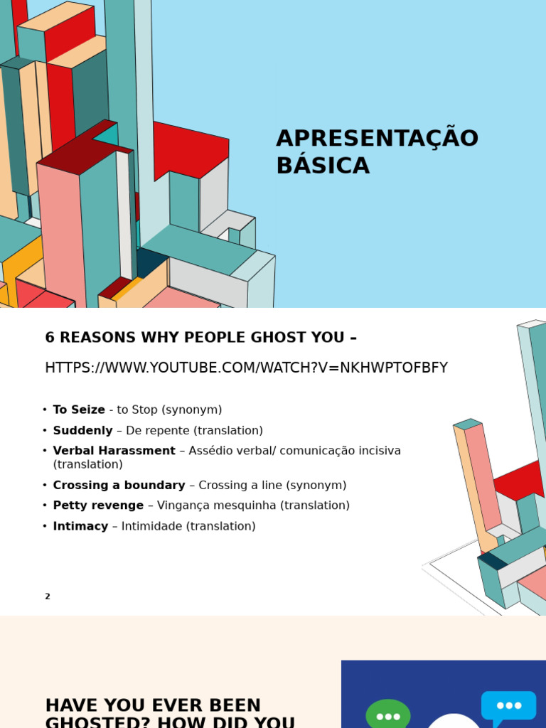 GHOSTING - Conversation Class | PDF