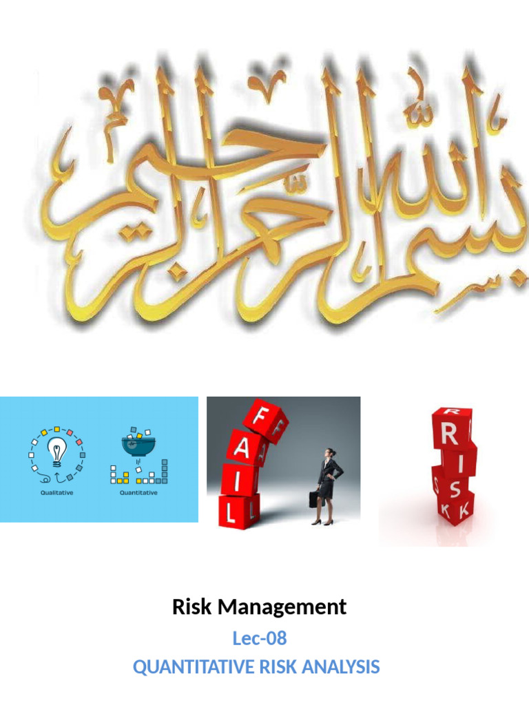 Lec-8a_CEM-807 Quantitative Risk Analysis | PDF | Risk Management | Risk