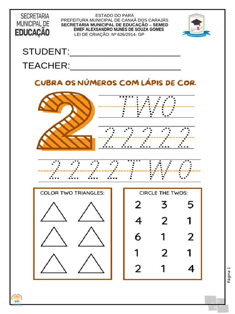 ATIVIDADE AEE NUMERO 1 | PDF