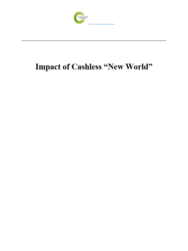 Digital Wallet System: Analyzing the Impact of Cashless “New World ...