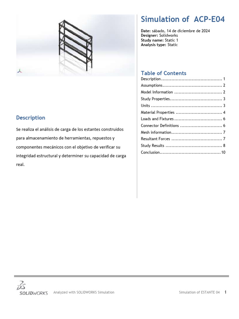ACP-E04-Static | PDF | Young's Modulus | Strength Of Materials
