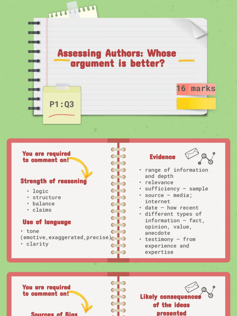 Assessing Authors - Whose Argument Is Better | PDF | Cognition