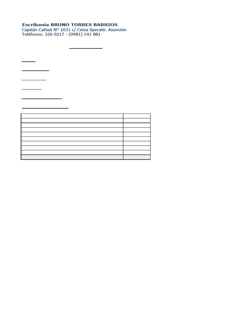 Presupuesto - Hector Cabrera A Maria Luna Baez - Prenda Diesa - 27-01 ...