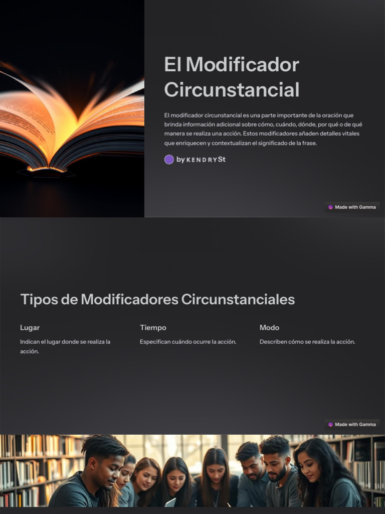 Guía de Modificadores Circunstanciales | PDF