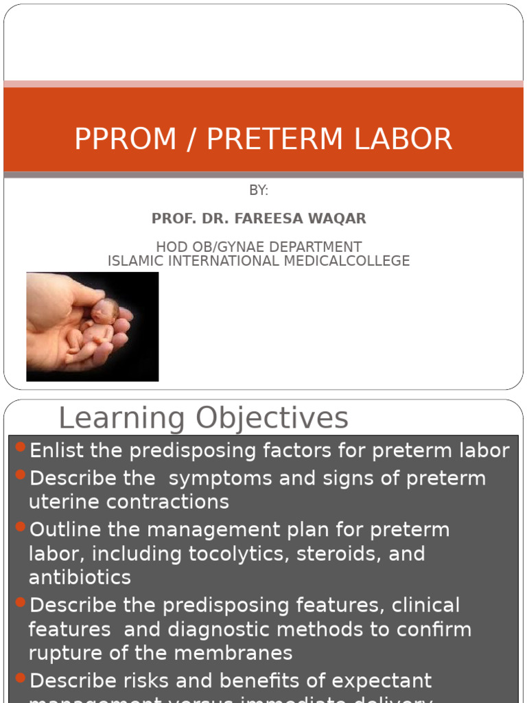 Preterm Labor: Causes and Management | PDF | Childbirth | Preterm Birth