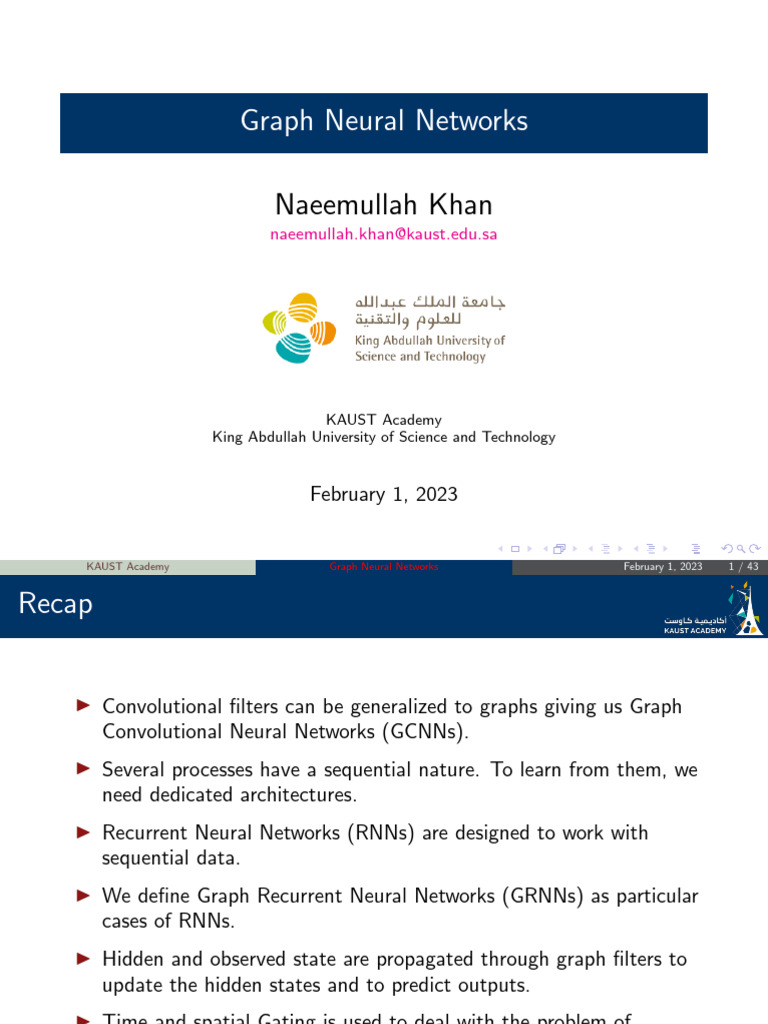 Graph Neural Networks Part 3 | PDF | Vertex (Graph Theory) | Theoretical Computer Science