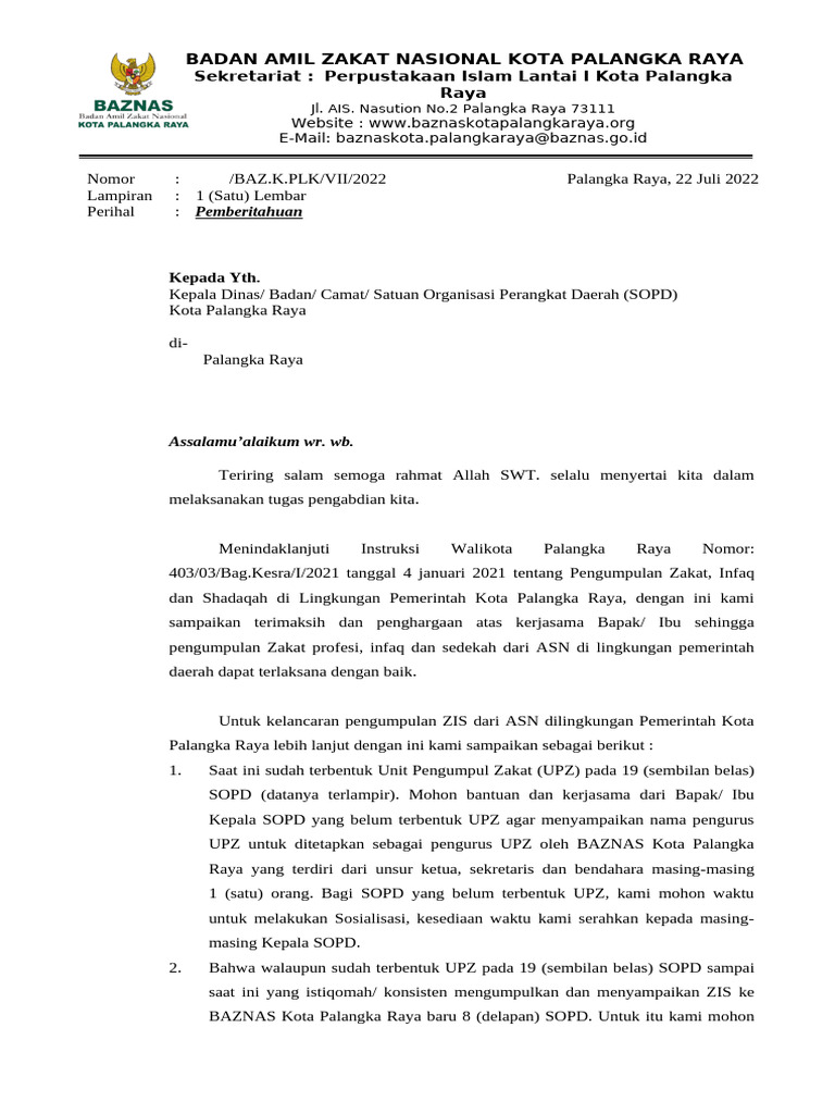 SURAT PERMOHONAN SOSIALISASI | PDF