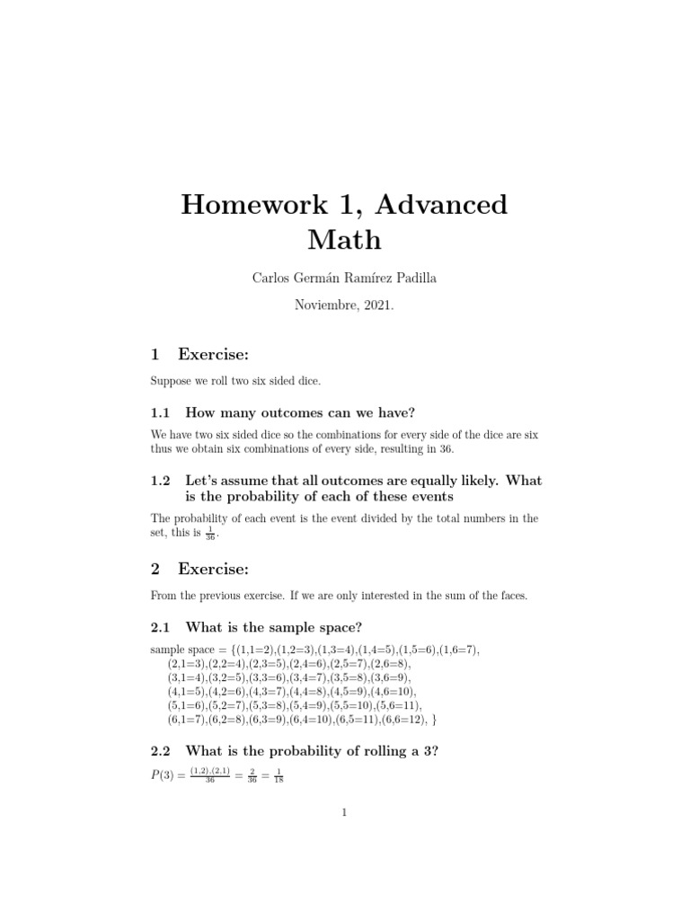 Homework 1 3 | PDF