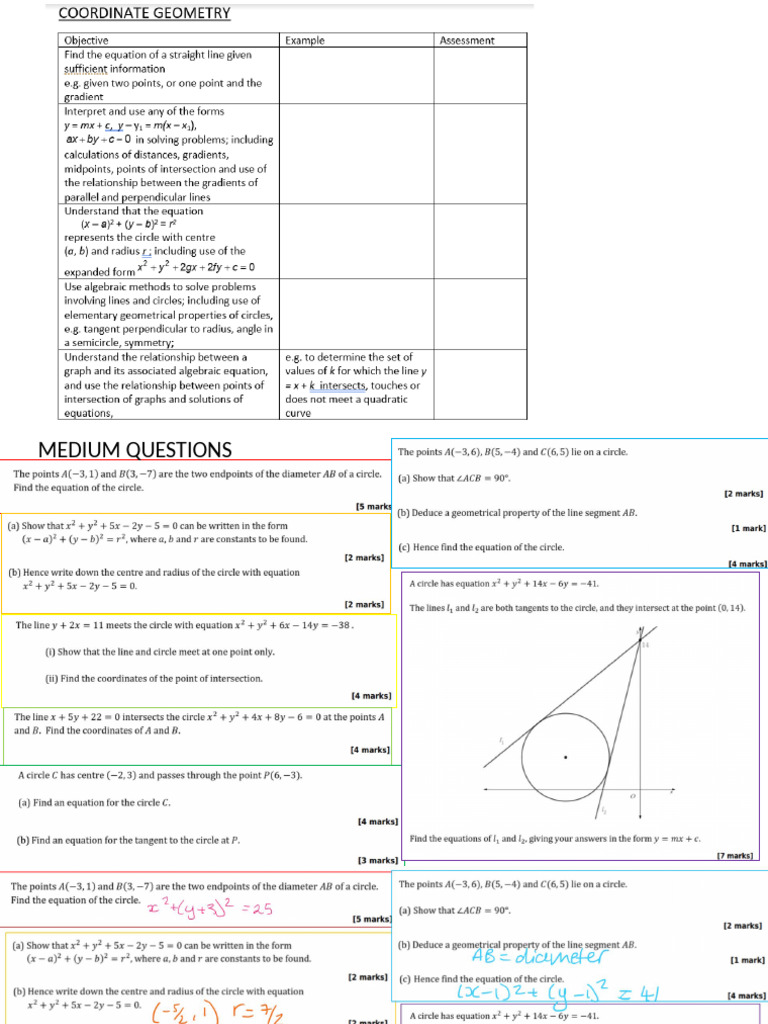 Circle Geometry Problems | PDF