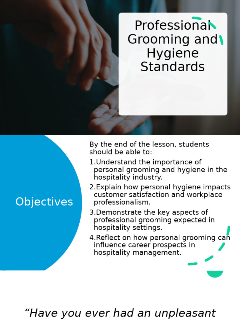 Professional Grooming Standards in Hospitality | PDF | Hygiene | Hand ...